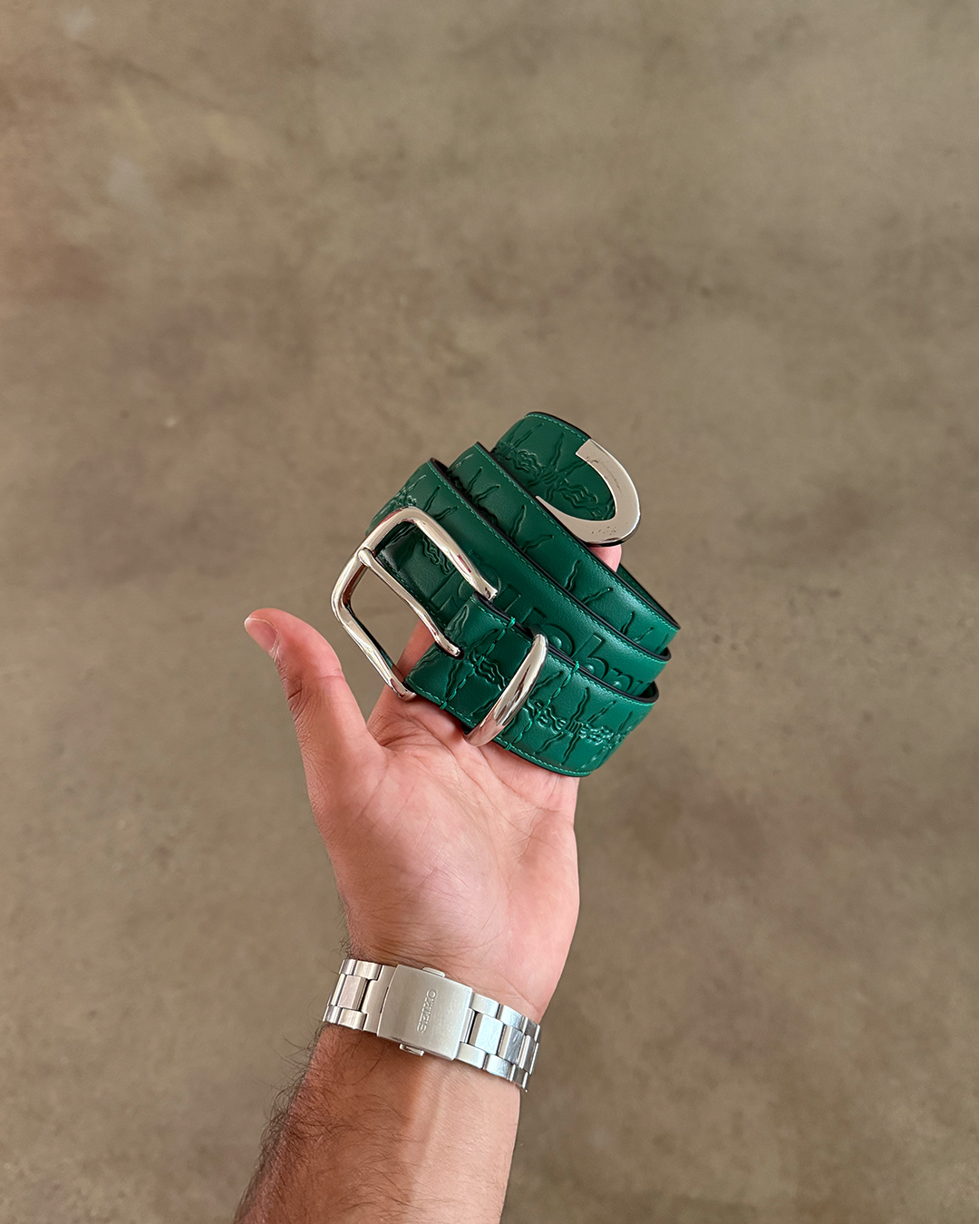 GREEN BARB WIRE BELT – Push Pull Shop