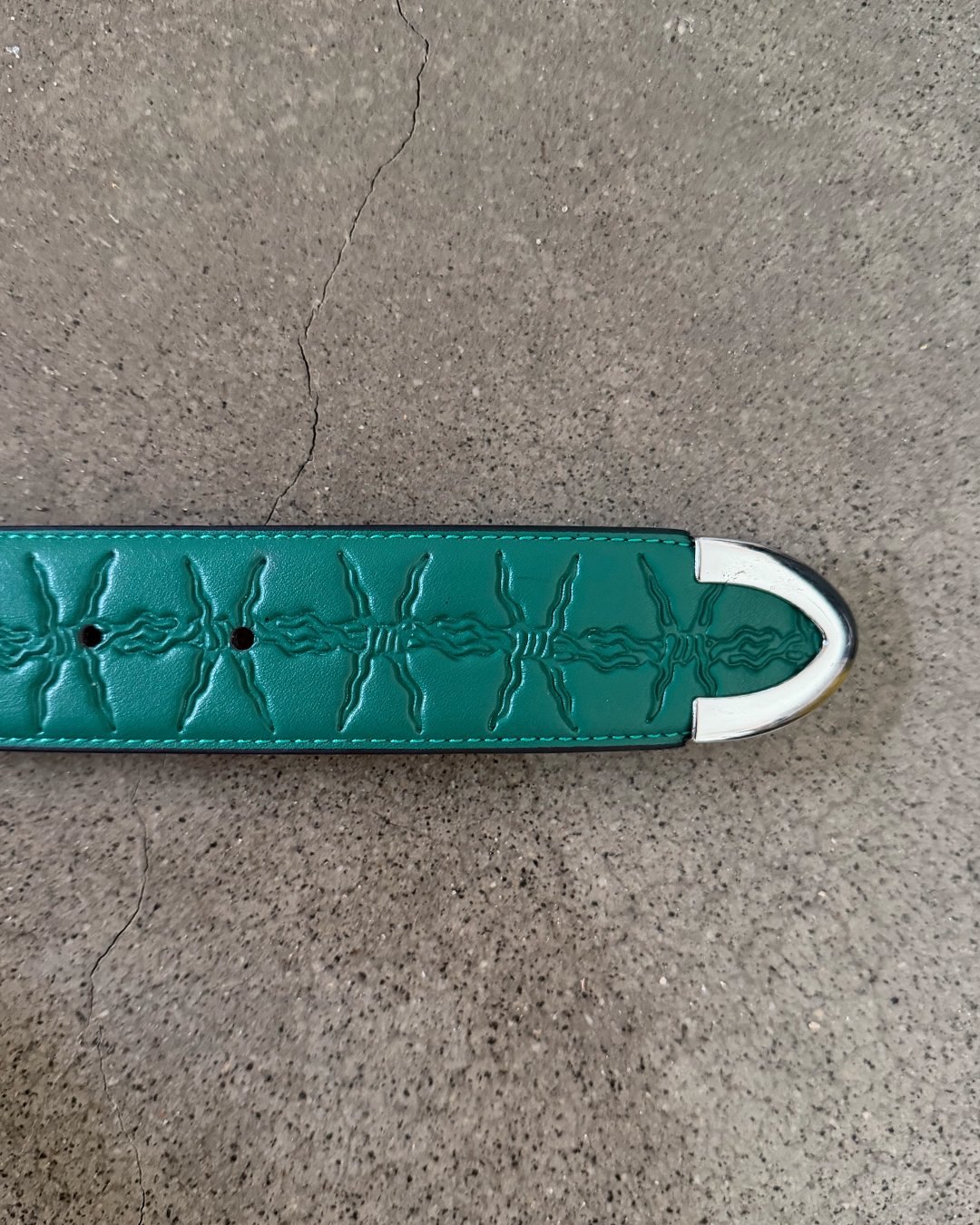 GREEN BARB WIRE BELT – Push Pull Shop